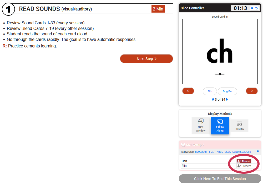 Attendance – Sonday System